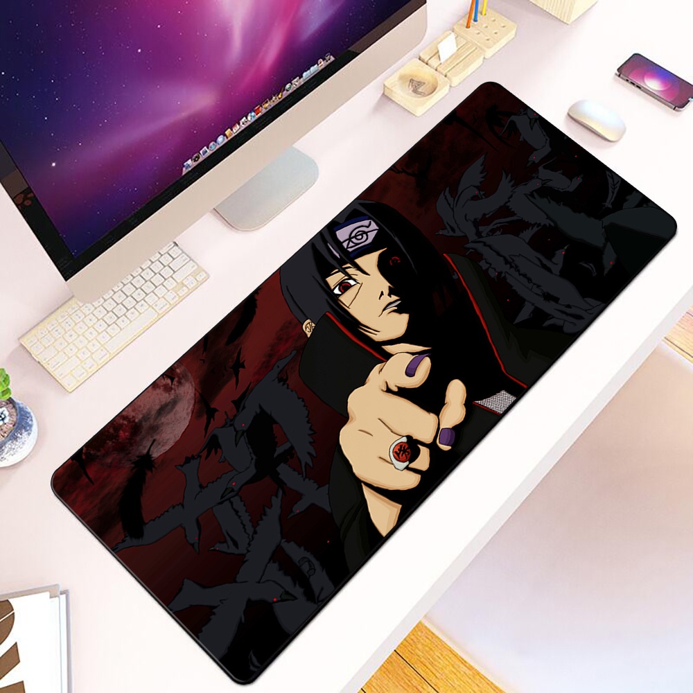 Naruto Uchiha Itachi Mousepad HD Printing Computer Gamers Locking Edge ...