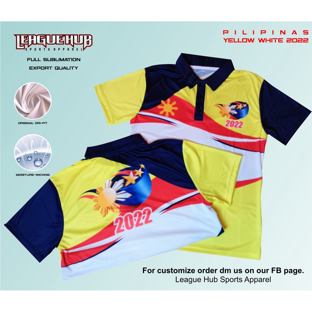 Yellow White Polo Shirt 2022 Full Subli | Shopee Philippines