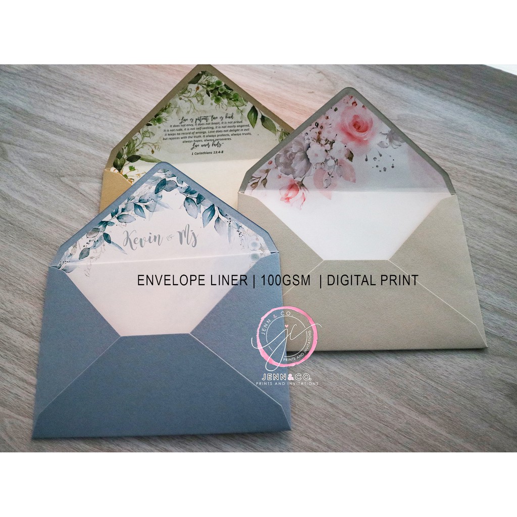 envelope with liner for weddings invitation 5R 4R | Shopee Philippines