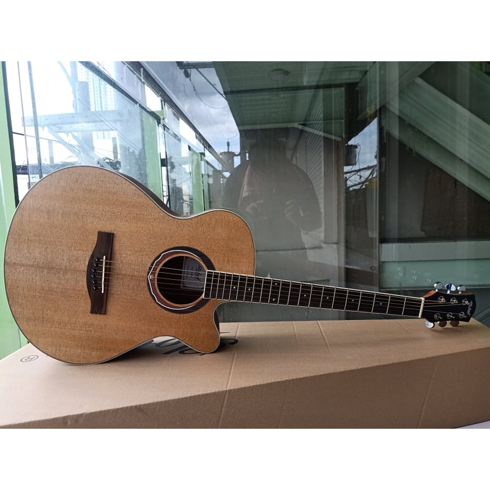 Global G-40c Pure Mahogany Acoustic Guitar | Shopee Philippines