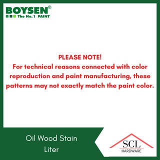 BOYSEN Oil Wood Stain Liter (Mahogany, Walnut, Maple, Oak) | Shopee ...