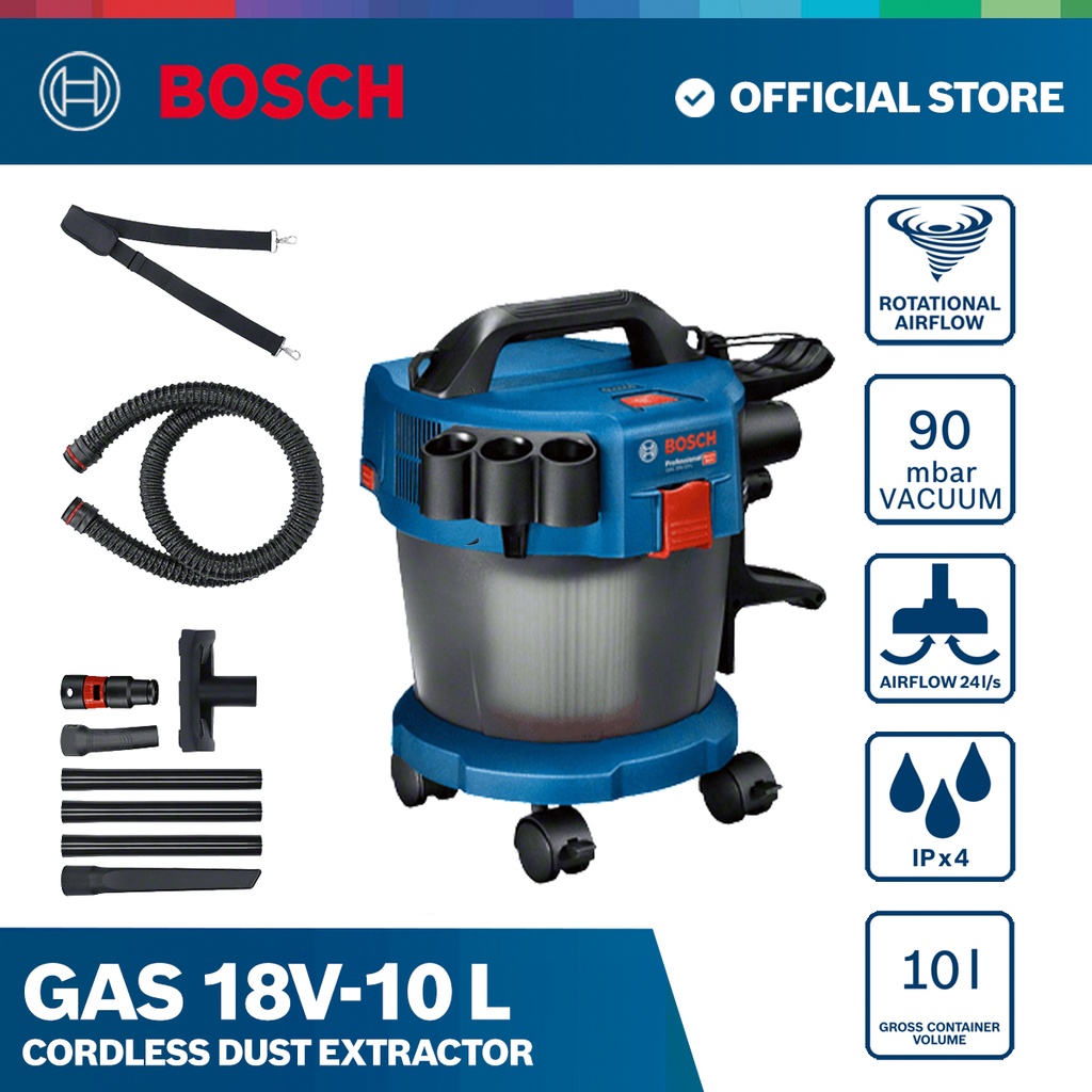 Bosch GAS 18V-10L Professional Cordless Dust Extractor (Bare tool) - Power Tool | Shopee Philippines