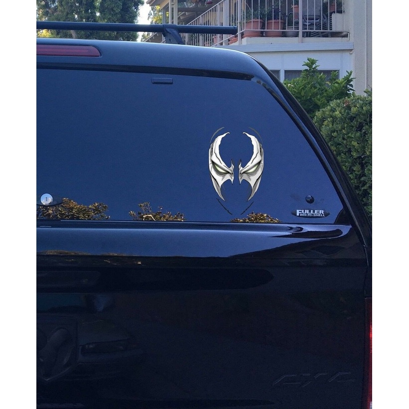 Spawn Face Black and White Silhouette vinyl sticker decal | Shopee ...