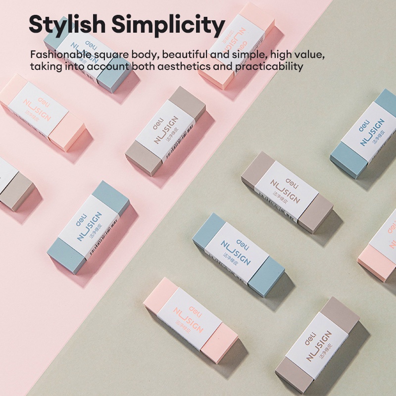 Nusign by Deli Soft Clean Eraser 1 pcs School Student Stationery ...