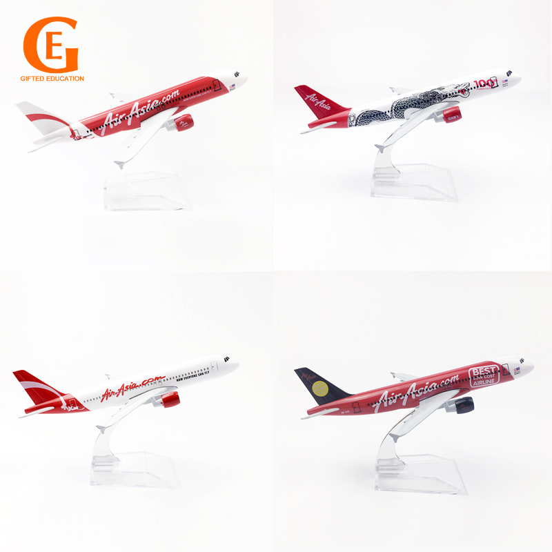 1/400 Air Asia A320 Aircraft Model Alloy Diecast Airbus 320 Airline ...