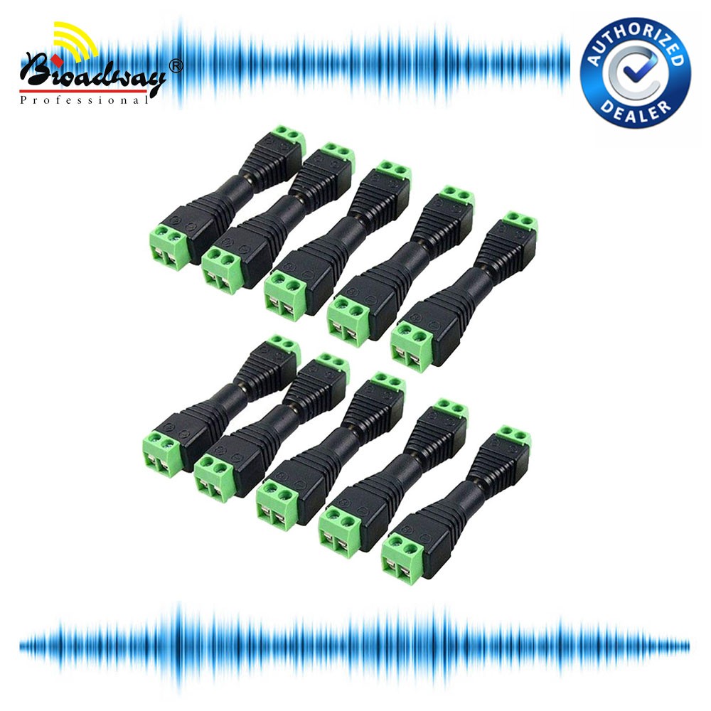 10 Pairs Male + Female 2.1x5.5mm DC Power Jack Plug Power Balun ...