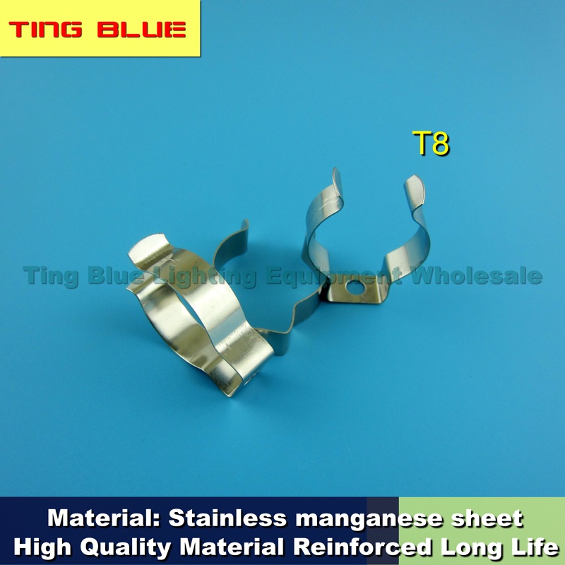 (50 Pcs) Metal U-Shaped Clip Fixing T5/T8 Tube LED Fluorescent Steel ...