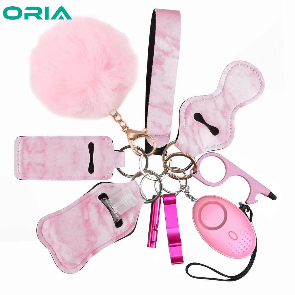 ORIA Portable 10-Piece Safety Sound Personal Alarm Keychain Set ...