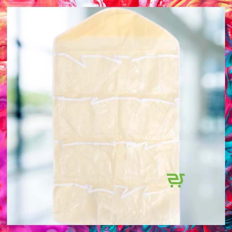 16 Grid Bra Storage Hanging Organizer Underwear Storage Wardrobe Door ...