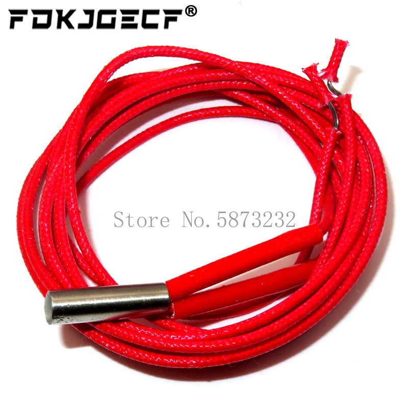 1M Heating tube 6*20mm 12V 24V 40W Ceramic Cartridge Heater With 2.54 ...