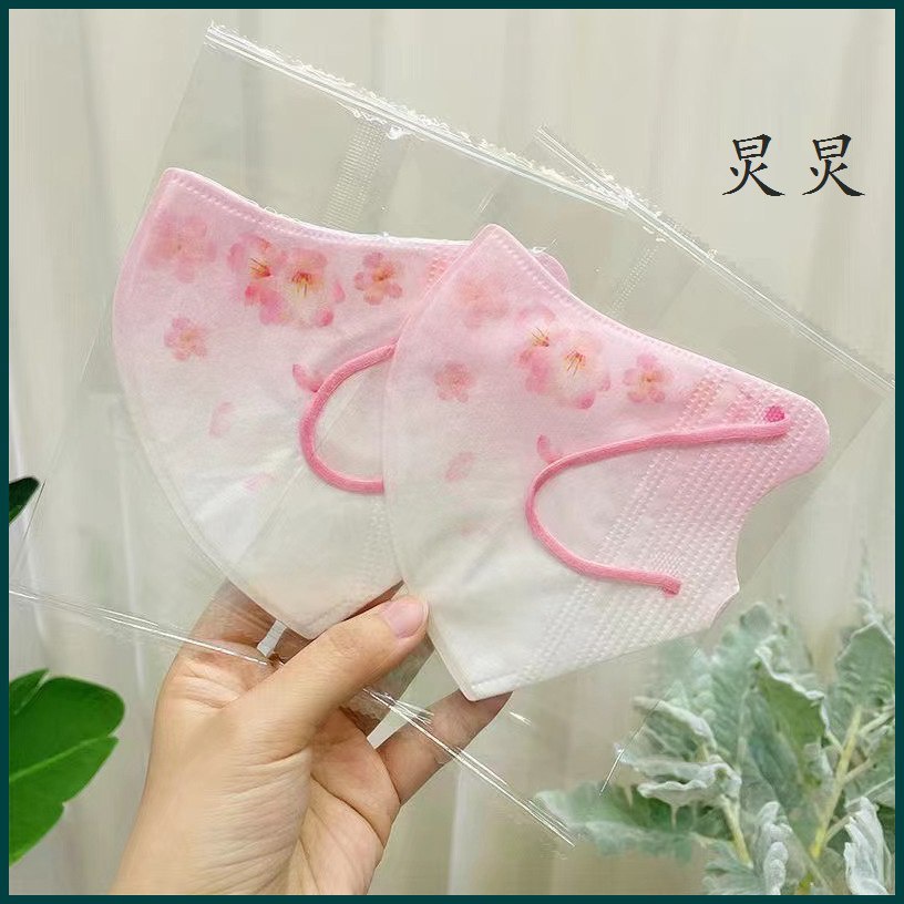3D Flower Face Mask for Adult 10/20/30PCS 3PLY Cartoon Masks Print ...