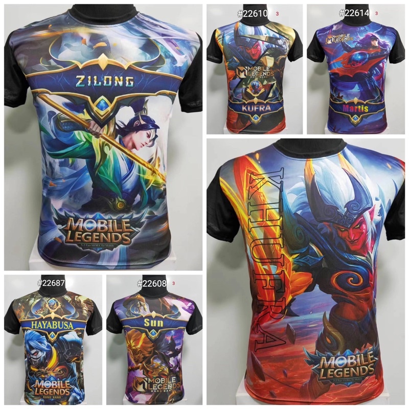 Black tshirt mobile legend design Free Size Medium | Shopee Philippines
