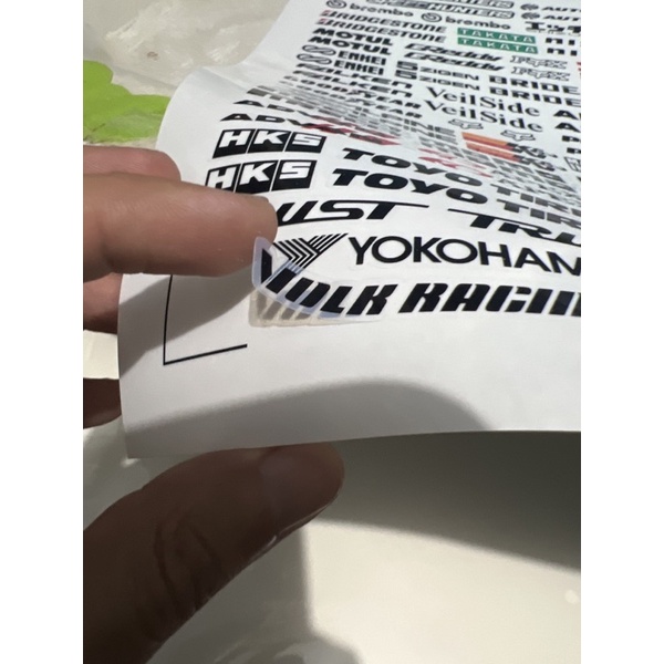 Rc 1/10 scale decals sponsors machine cut sticker drift remote control ...