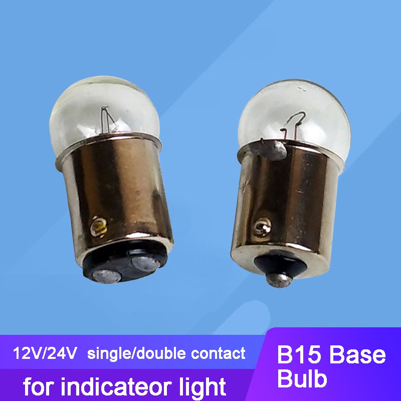 10pcs B15 6V 12V 15V 24V 30V 36V Single Double Contact Mini Bulb for ...