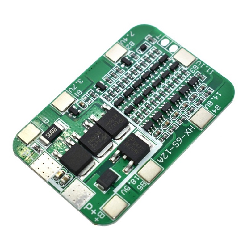 6S 15A 24V PCB BMS Protection Board for 6 Pack 18650 Li-ion Lithium Battery Cell Module DIY Kit ...