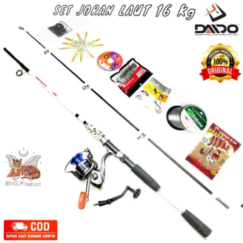 Sea Fishing Rod SET,DAIDO 16kg REEL 6000, JAPAN STYLE (Complete SET) | Shopee Philippines