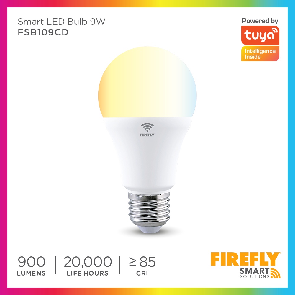 Firefly Smart Solutions Smart LED Bulb CCT + Dimming 9W - FSB109CD ...