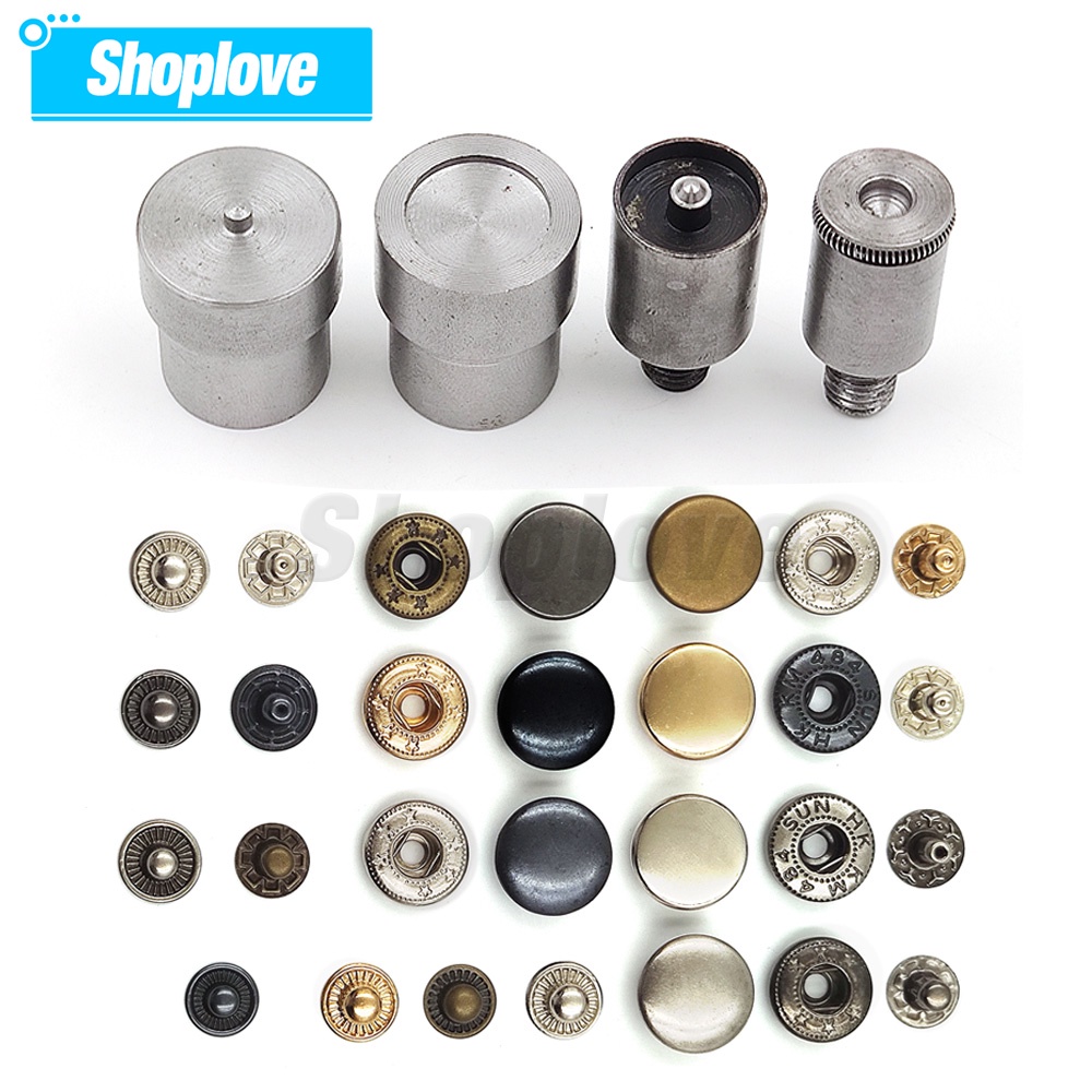 25-35sets 10mm/12.5mm/15mm/17mm/20mm Snaps Buttons Dies Metal Buckle ...