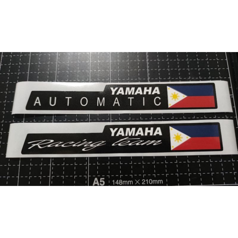 Yamaha with Philippine flag Vinyl Sticker Waterproof | Shopee Philippines