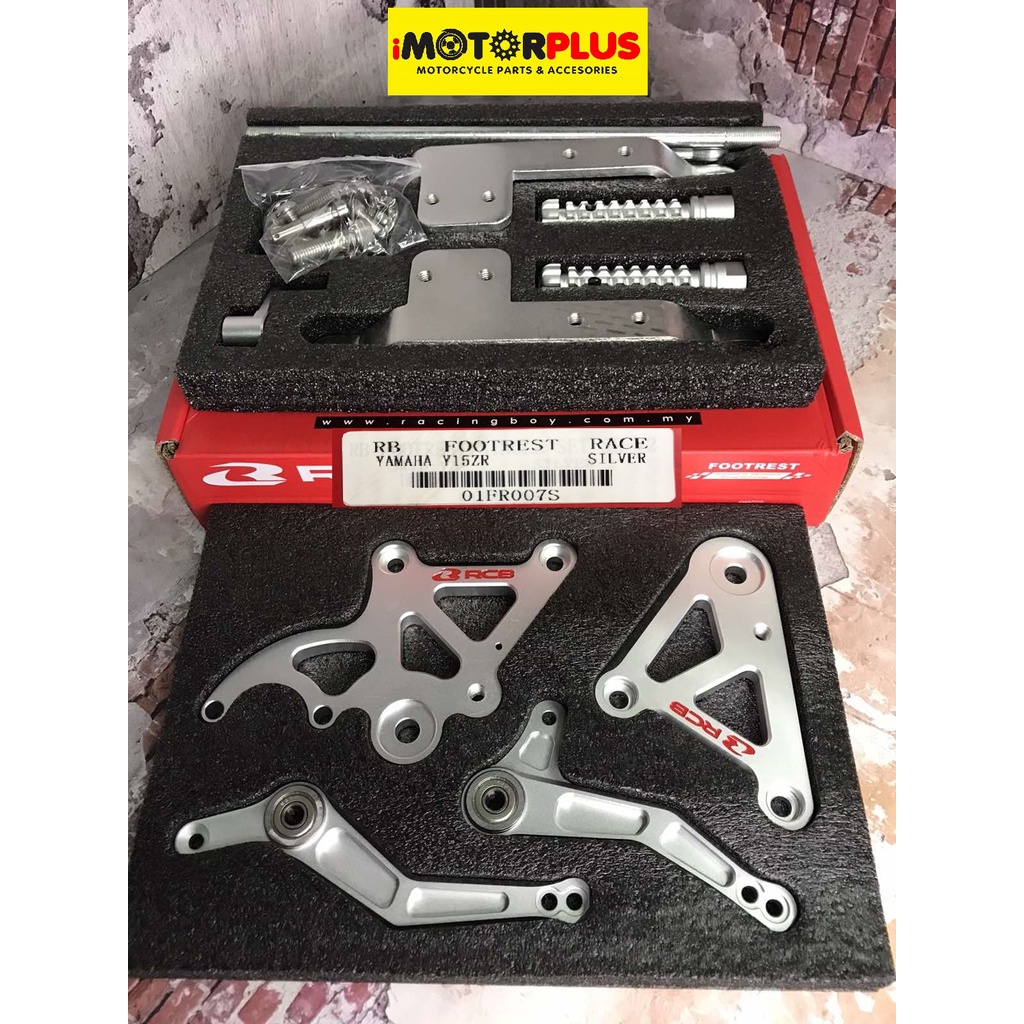 RCB FOOTREST RACE USE (SINGLE) LC5S/Y15ZR BLACK/SILVER | Shopee Philippines