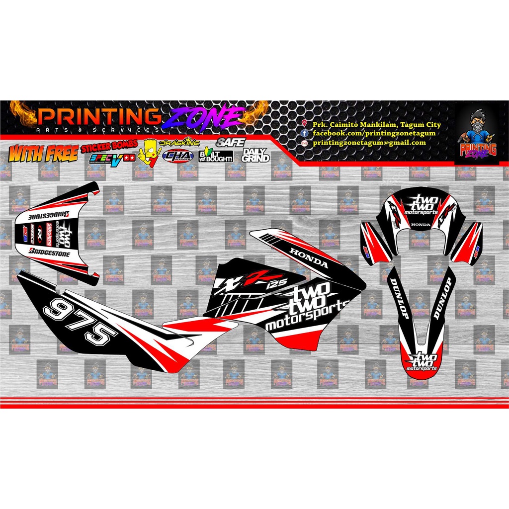 HONDA XR 125 Full Body Sticker Decals High Quality and Durable | Shopee ...