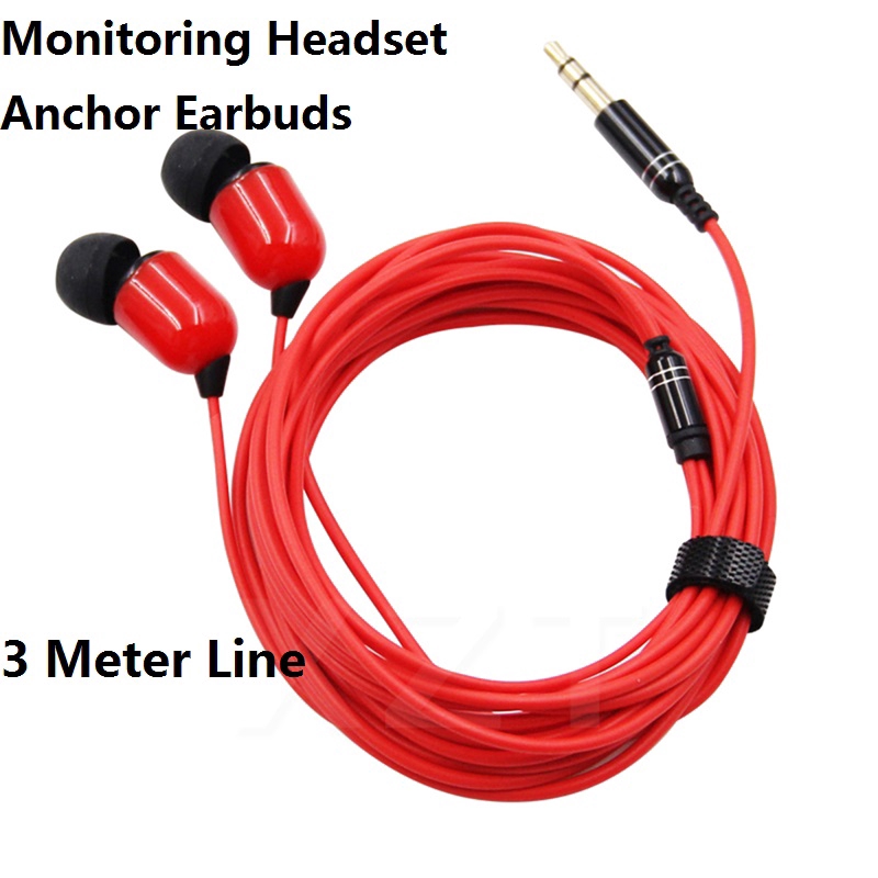 3 Meter Long 3.5mm Wired Headset With Microphone / Fit For Anchor ...
