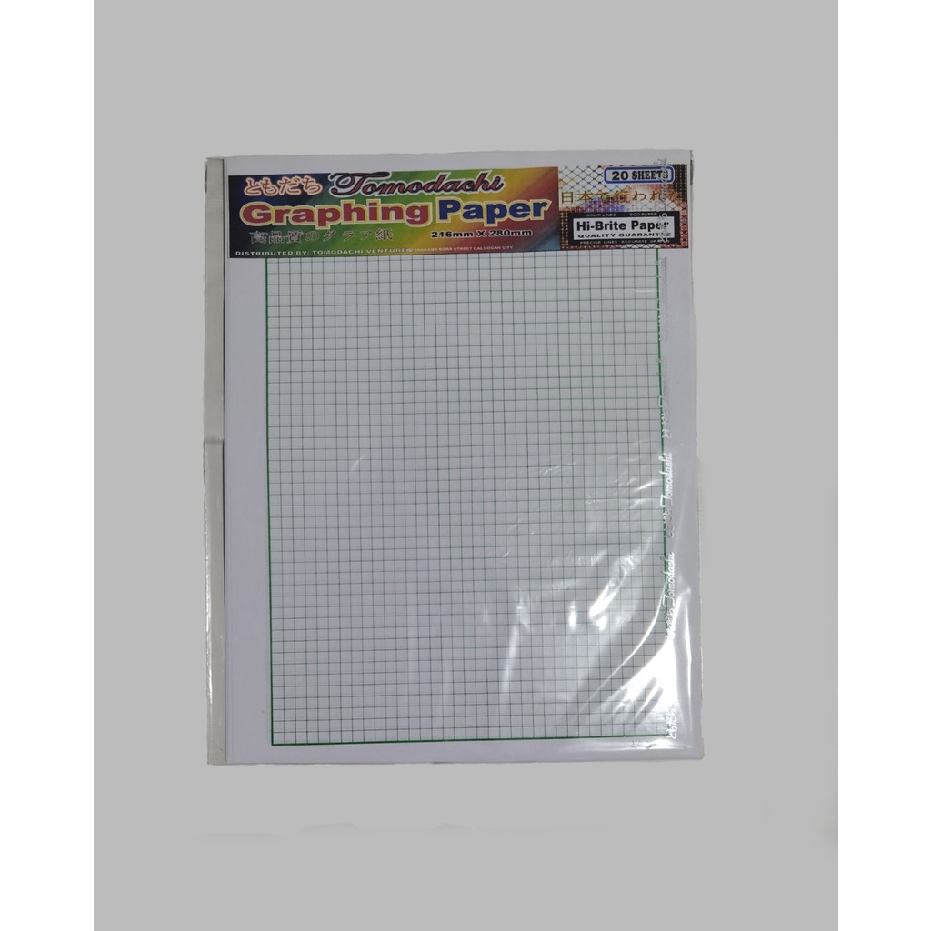 Graphing Paper Tomodachi Pack of 20 sheets | Shopee Philippines