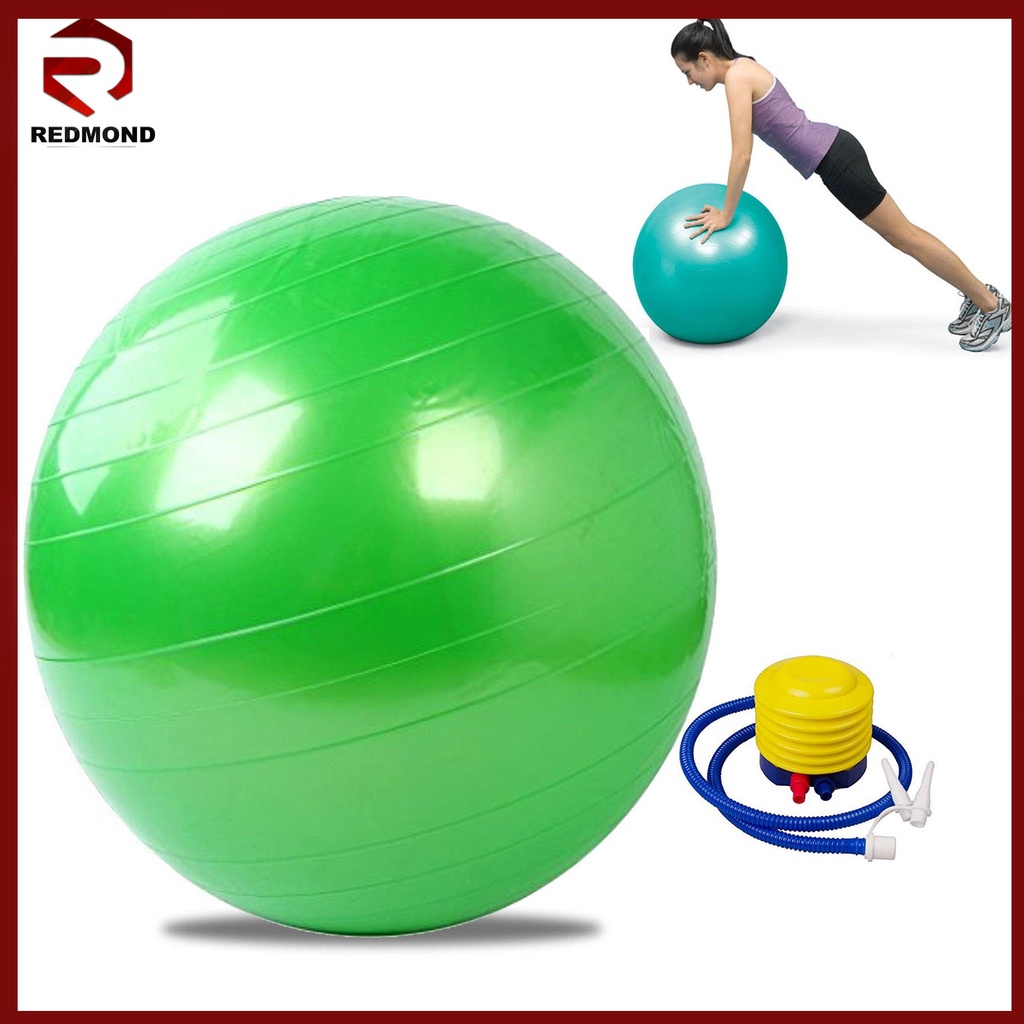 Redmond Gym Ball with Air Pump Strengthen Muscles, Shape Body and Burn ...