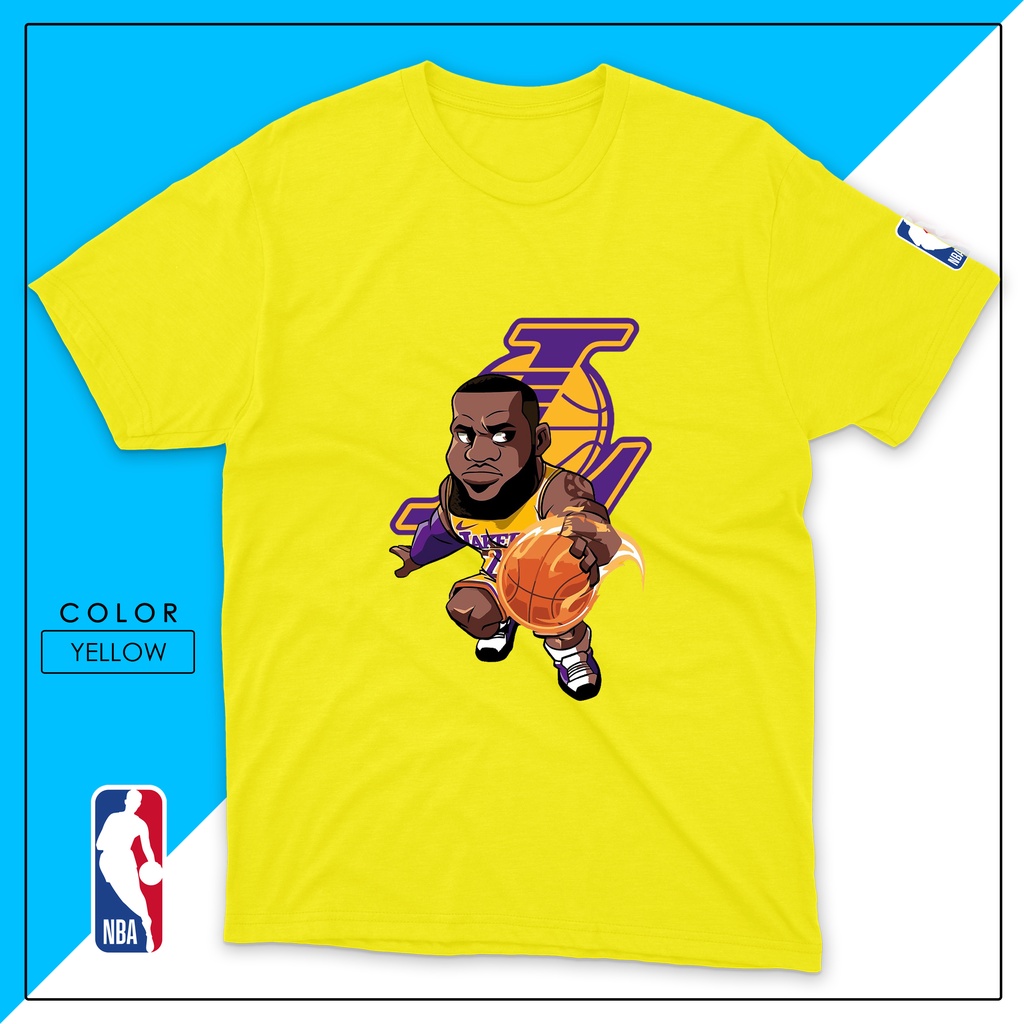 NBA Lebron James Chibi Los Angeles Lakers Shirt (NB10) | Shopee Philippines