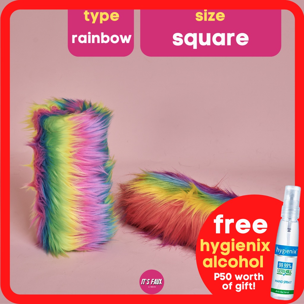 It’s Faux PH • RAINBOW FUR Props Costume Unicorn | Shopee Philippines