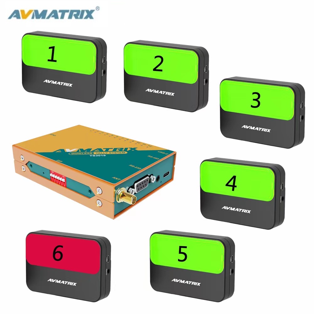 Avmatrix TS3019 Wireless Wired Multi-Camera Tally System PTZ Camera ...