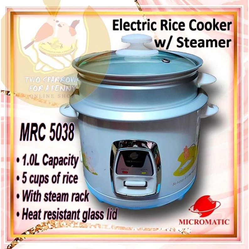 RICE COOKER 1 LITER for 5 person MRC-5038 MICROMATIC | Shopee Philippines