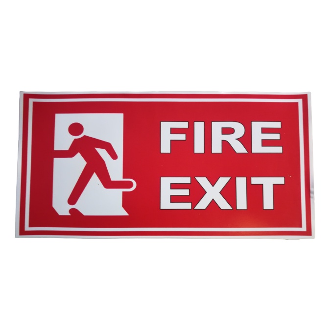 Fire Exit Sticker Safety Signage Sticker | Shopee Philippines