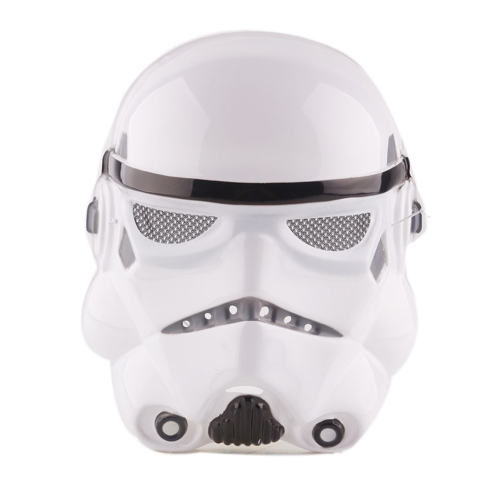 Star Wars cosplay black warrior white soldier 1:1 mask | Shopee Philippines
