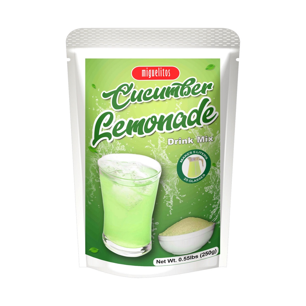 Cucumber Lemonade Powder Juice Drink 500G by Miguelitos | Shopee ...