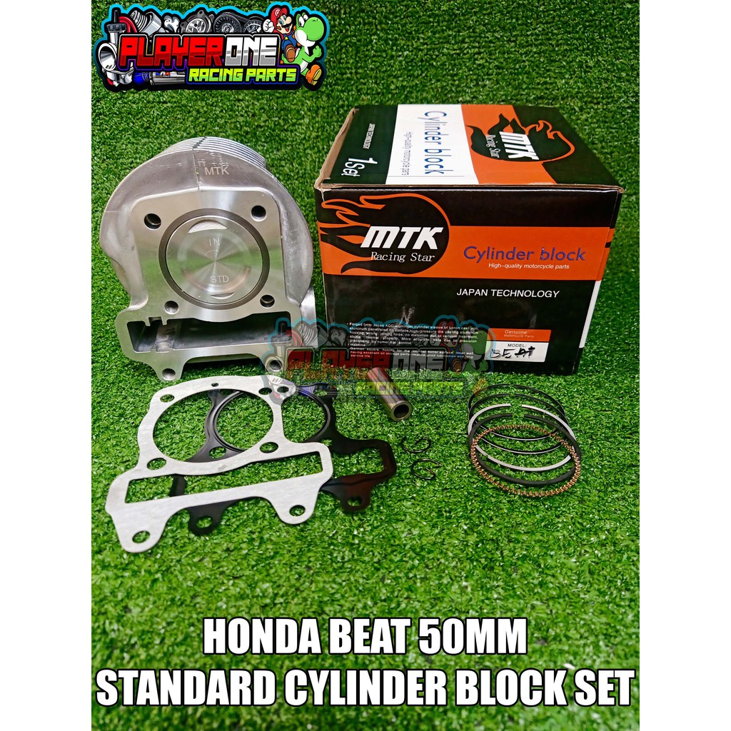 MTK HONDA BEAT 50MM STANDARD CYLINDER BLOCK SET (CDI) | Shopee Philippines