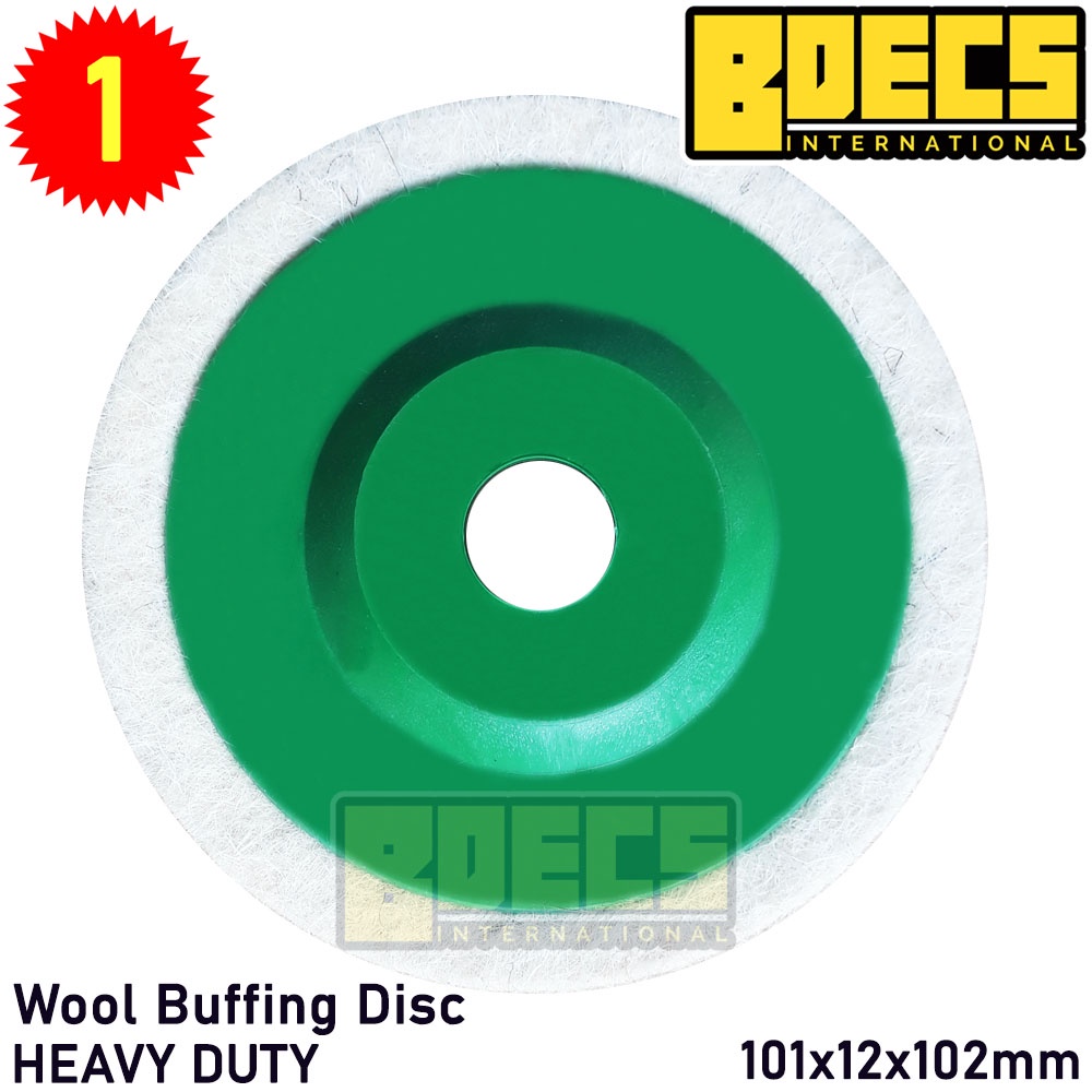 Wool Buffing Grinding Wheel Felt Polishing Discs Pad 1pc Green 100mm 4 ...
