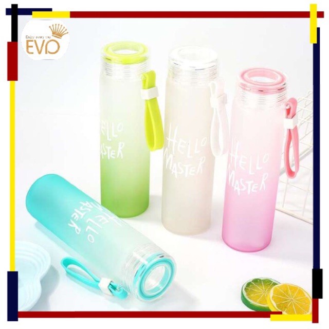Hello Master Bottle Water Drinking Glass Water bottles tumbler | Shopee ...