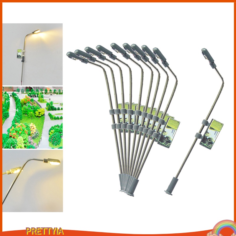 [ 10pcs Model Railway Lights N Scale LED Lights Model Building Railroad ...