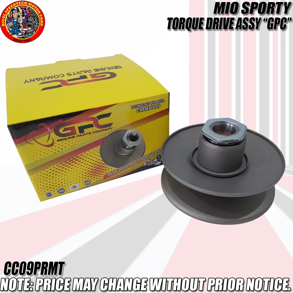 MIO SPORTY TORQUE DRIVE ASSY "GPC" (CC09PRMT) | Shopee Philippines