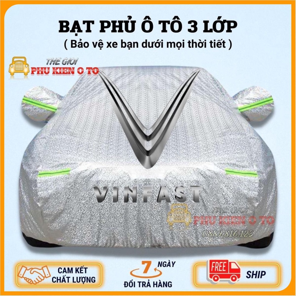 (HCM) Vinfast FADIL Car Cover, LUX A 2.0, LUX SA 2.0, 3-Layer Aluminum ...