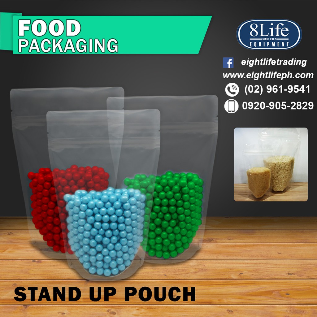 Stand Up Pouch Clear (SUP 80 clear) (100 ml) | Shopee Philippines