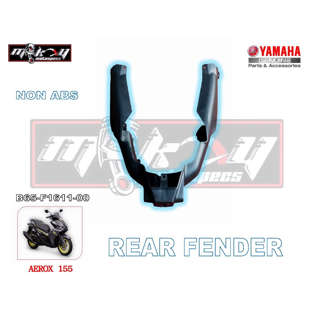 YAMAHA GENUINE REAR FENDER FOR AEROX 155 NON ABS | Shopee Philippines