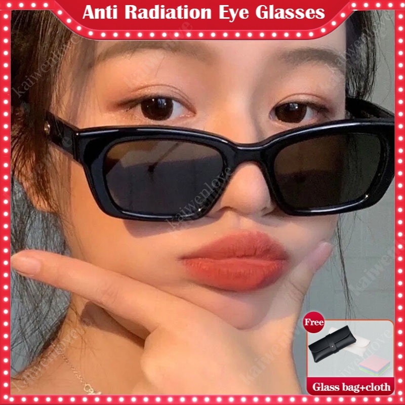 【Anti Radiation Eye Glasses with Case】 Gift Jennie Same Style ...