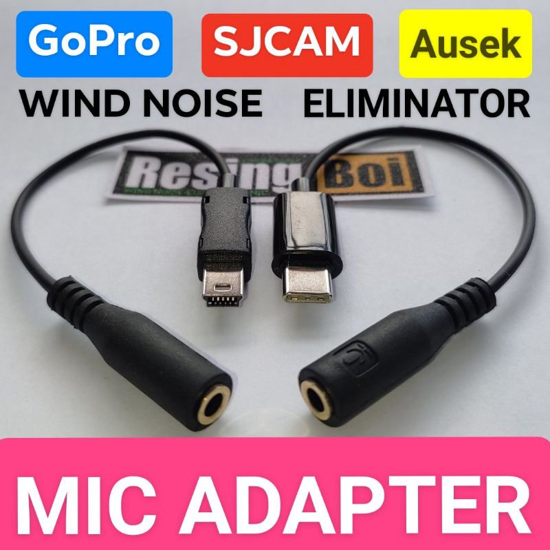 Mic Adapter for GoPro / SJCAM / AUSEK / AKASO | Shopee Philippines