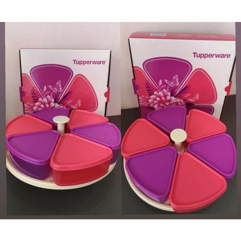 Tupperware Modular Carousel with container 6pcs x 200ml | Shopee ...