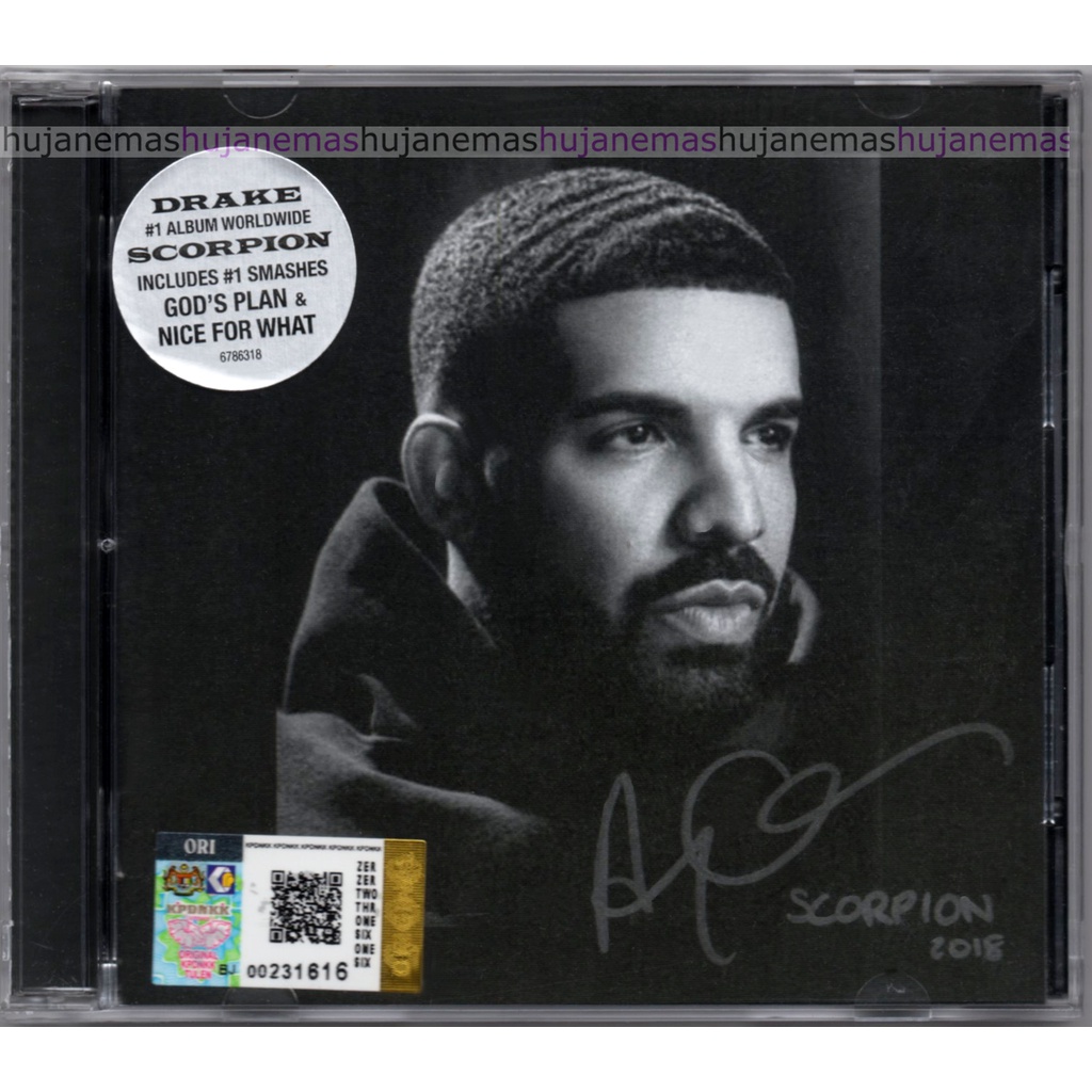 DRAKE (CANADIAN RAPPER) - Scorpion 2018 UNIVERSAL MUSIC DELUXE EDITION ...