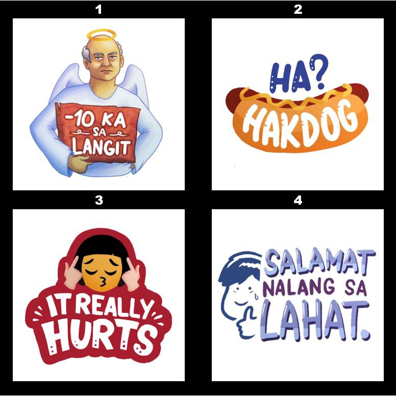 Batch 1 Filipino Statements Vinyl Waterproof Stickers Tagalog Pinoy ...