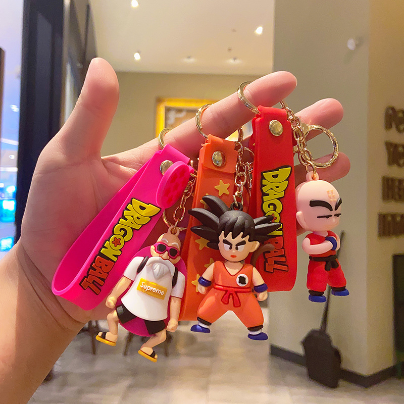The New! Dragon Ball Cute Cartoon Goku Gohan Kuririn Buu Keychain ...