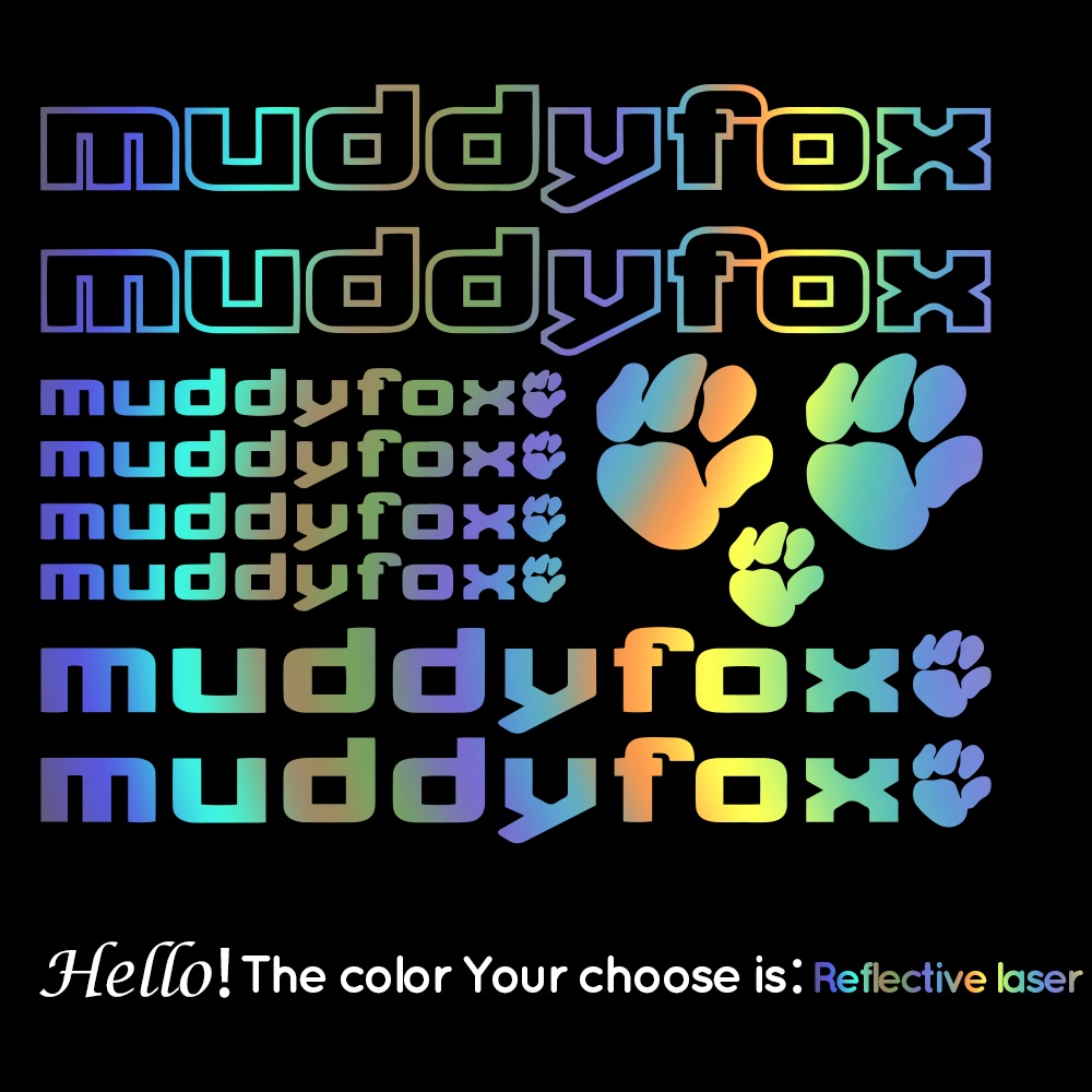 For 1Set muddyfox decals stickers sheet (cycling, mtb, bmx, road, bike ...